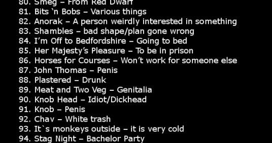 Skip's House of Chaos: A Guide to British Slang