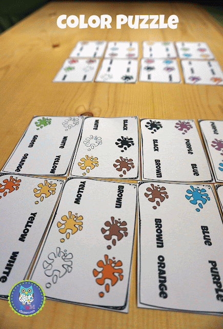 KM Classroom: Color Sight Word Puzzle