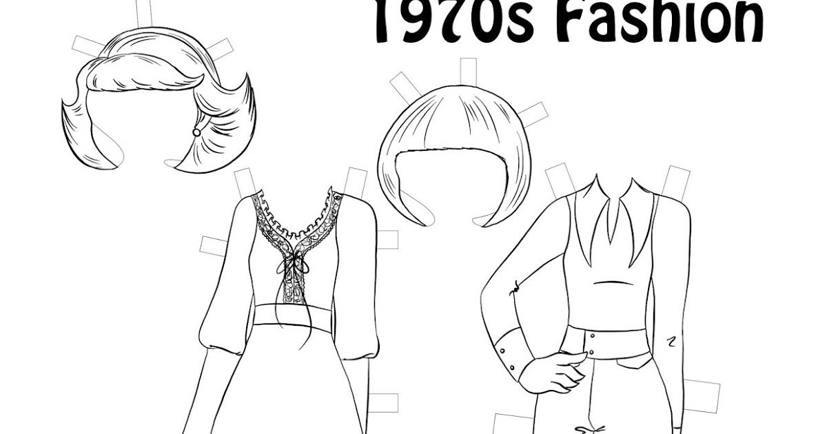 Paper Doll School: Paper Doll Collaboration 2018 - Favorite Decade