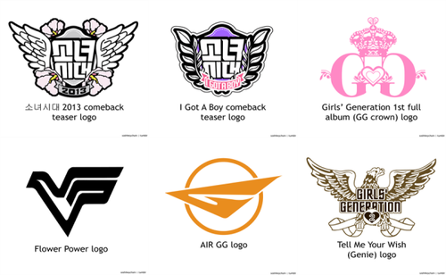 [Instiz] Unique characteristics of idol groups showcased in their logos ...