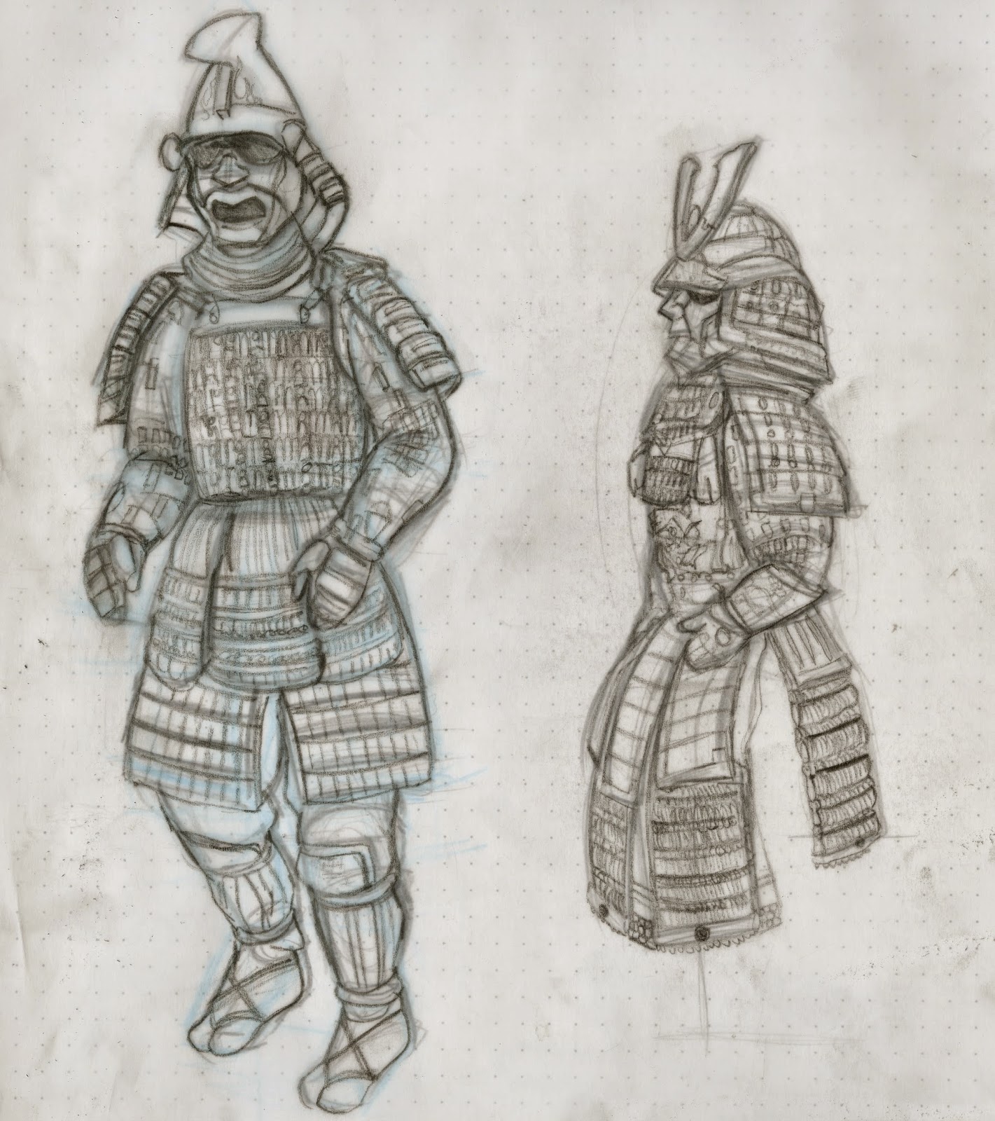 Creative Form Sketching 2015: Andrew Arvan- Samurai Armor