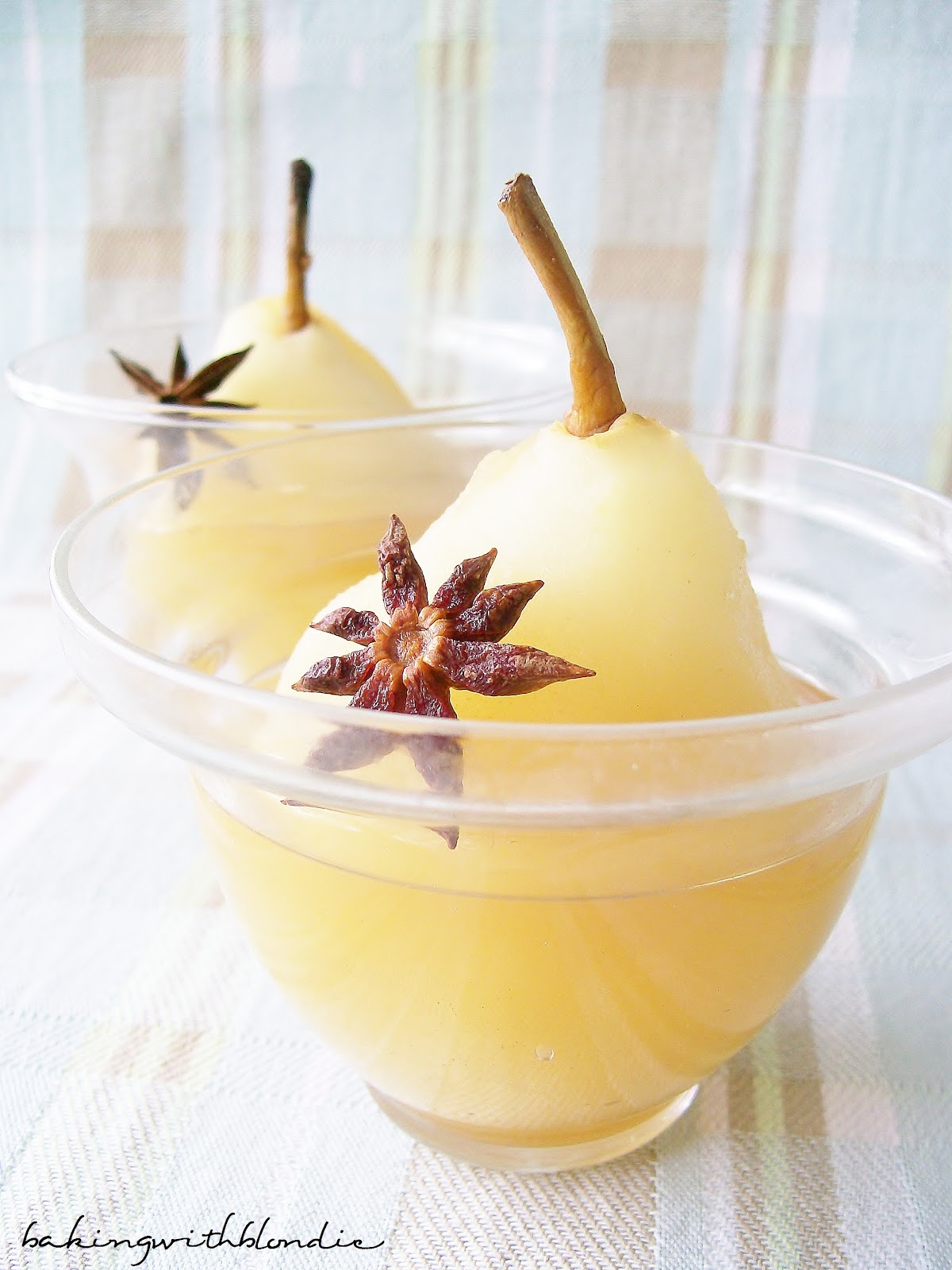 Simple, but Decadent, Poached Pears