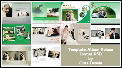 Template Album Kolase Format PSD Volume-3 - Album Kolase Wedding ...