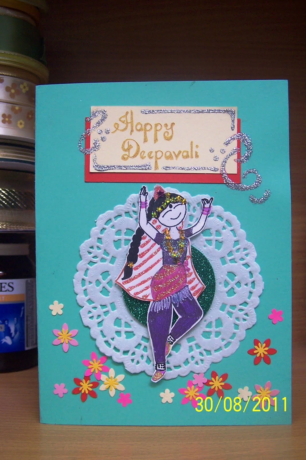 Elaine's Creative Cards: Deepavali Cards - 5 ladies to celebrate Deepavali
