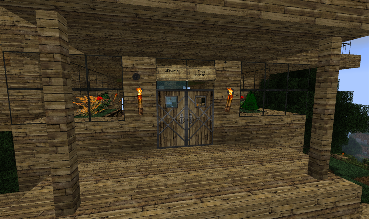 JD's Gaming Blog: Minecraft Creations: The Tree Mansion in the Green ...