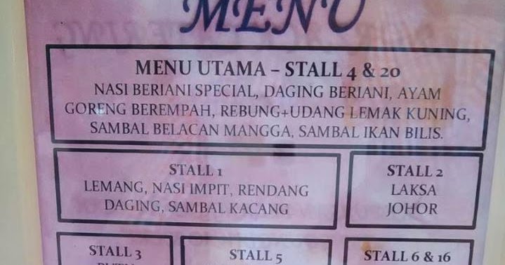 shidasyakirin: Menu Kenduri Kahwin