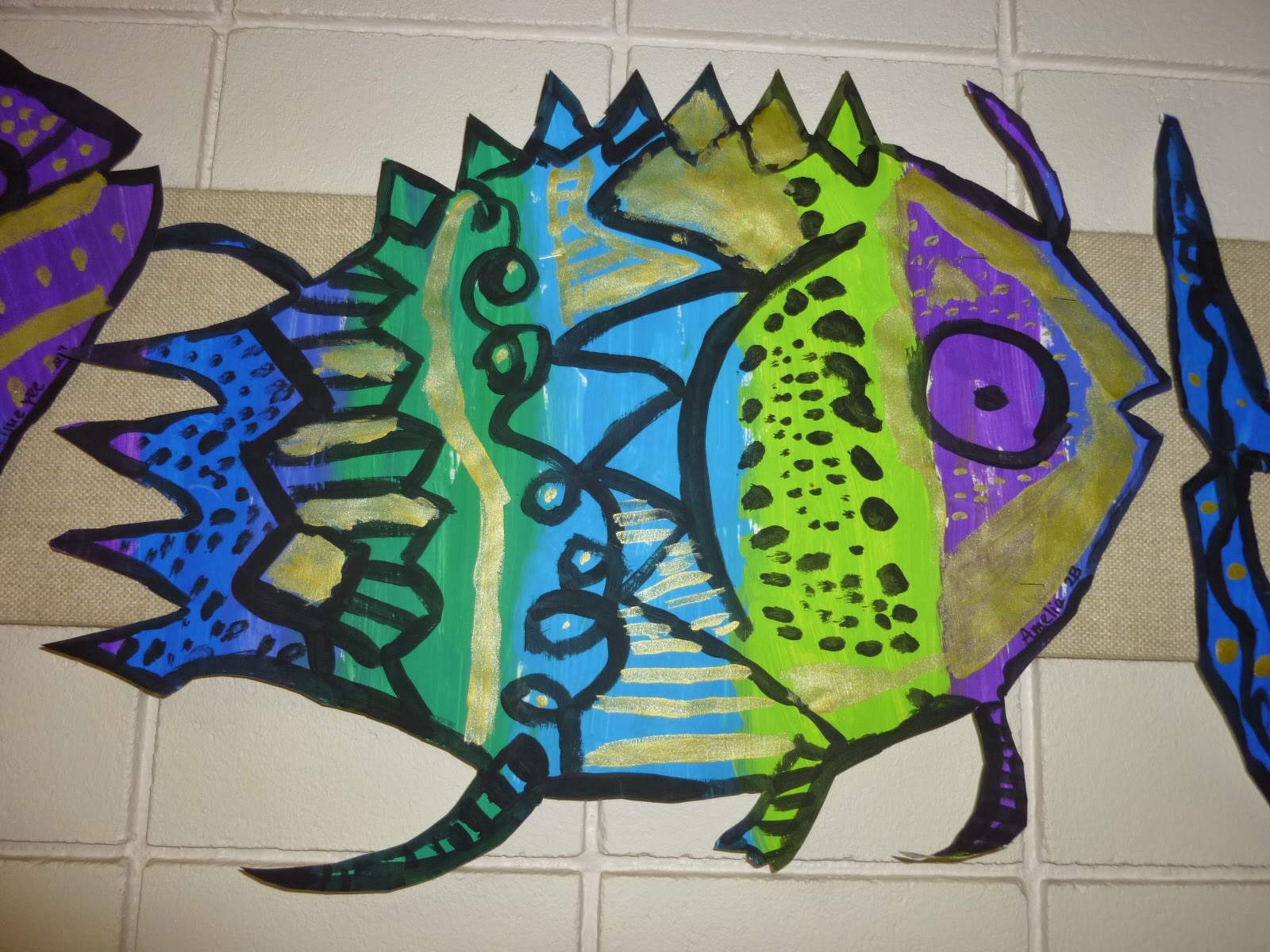 Mrs. Werner's Art Room: 2nd Grade Warm and Cool Color Fish