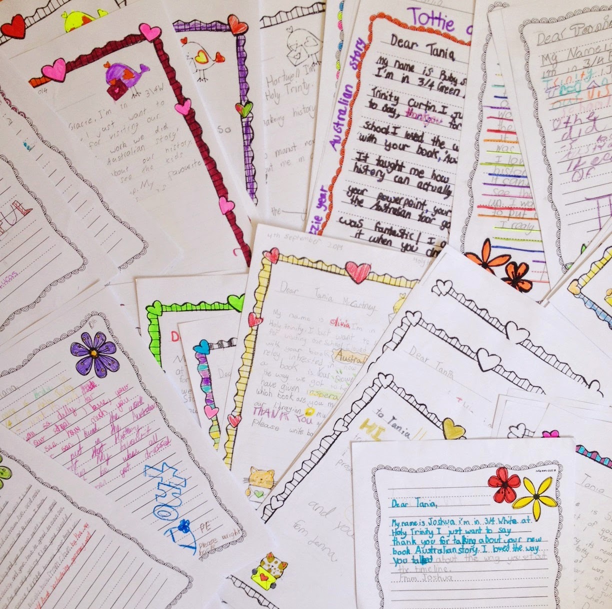 Tania McCartney Blog: Letters from Children - Holy Trinity Primary School
