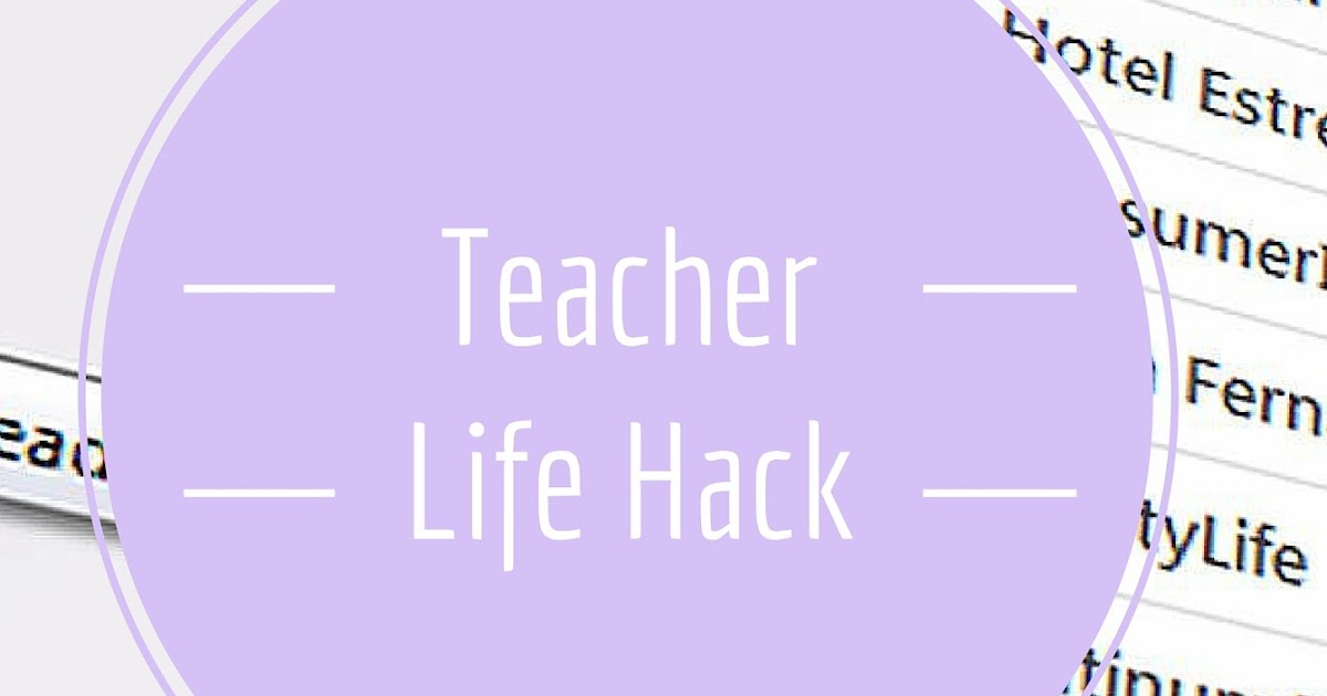 Teacher Life Hack - Easily Maintain your Sanity | Science in the City
