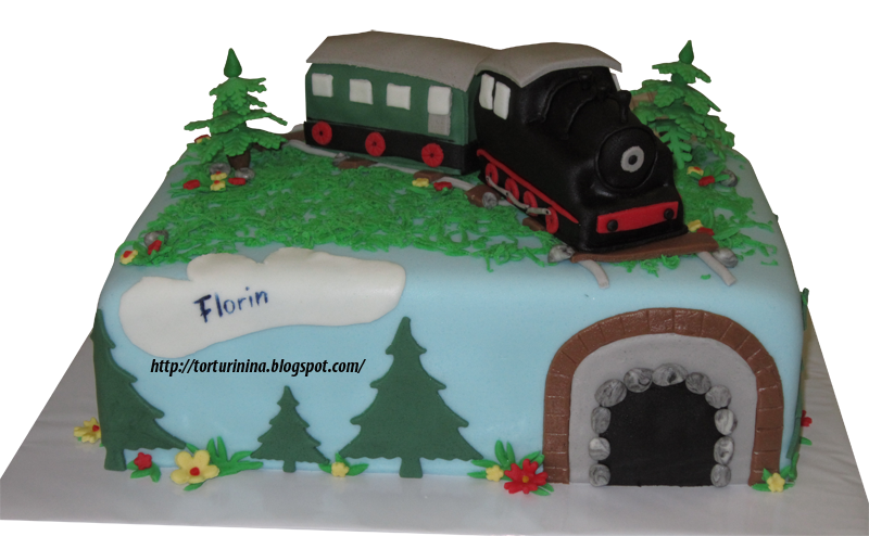 Nina's Art Cake: Tort trenulet