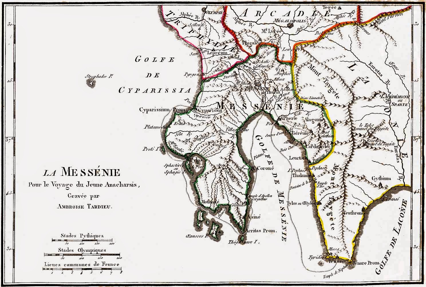 Ancient Greek Theatre: Map of Messenia