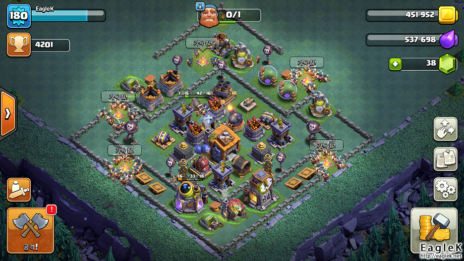 Clash of Clan COC Builder hall base th7 layouts recommend - EagleK Review