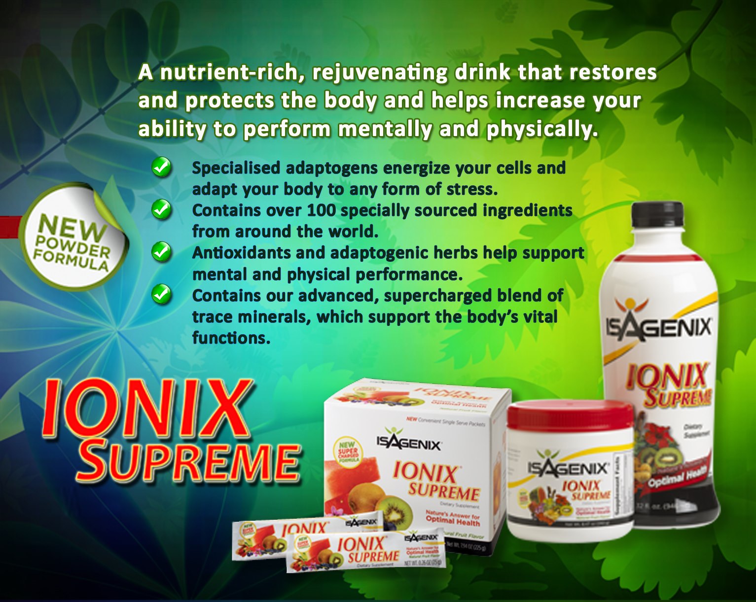 Isagenix Bulletin: IONIX Supreme