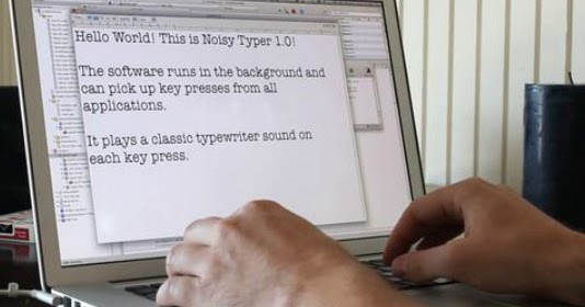 Technology World: Noisy Typer: Make Your Keyboard Sound Like a ...