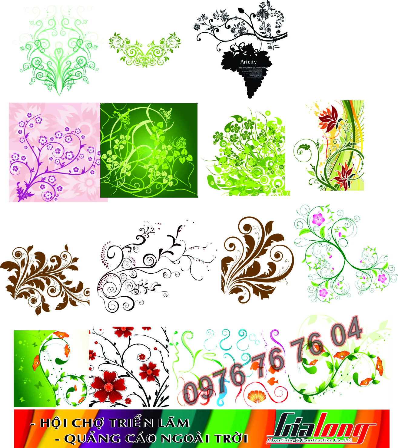 Chia sẽ bộ Hoa văn trang trí vector cho anh em làm thiết kế. | Diễn Đàn ...