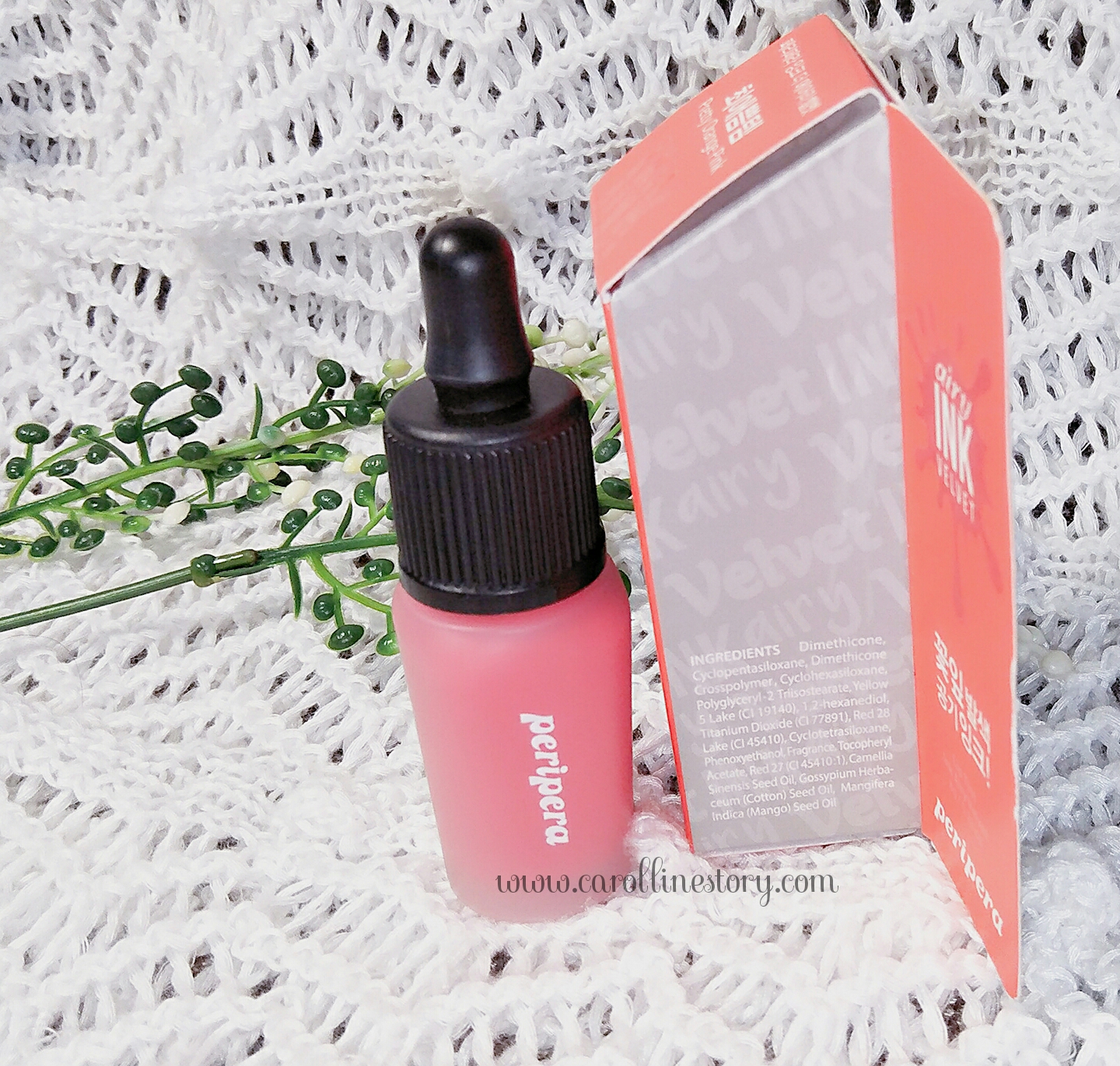 REVIEW] PERIPERA AIRY INK VELVET 02 PRETTY ORANGE PINK - Carolline's ...