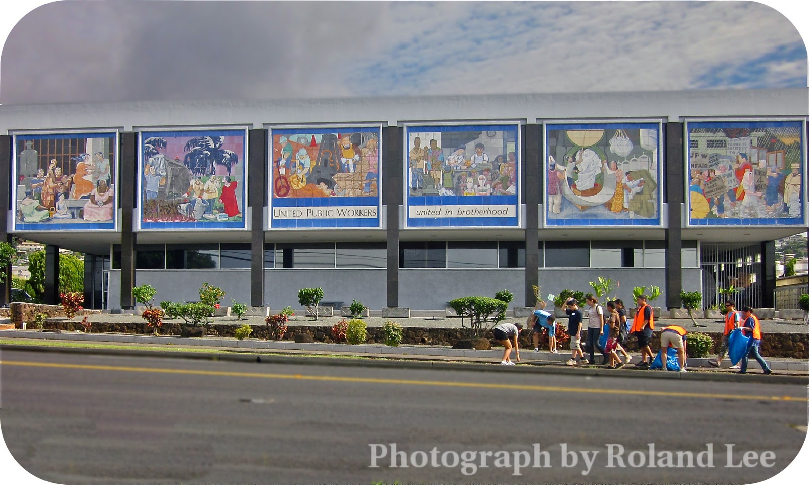 Honolulu Photo of the Day: UPW Mural- Jean Charlot