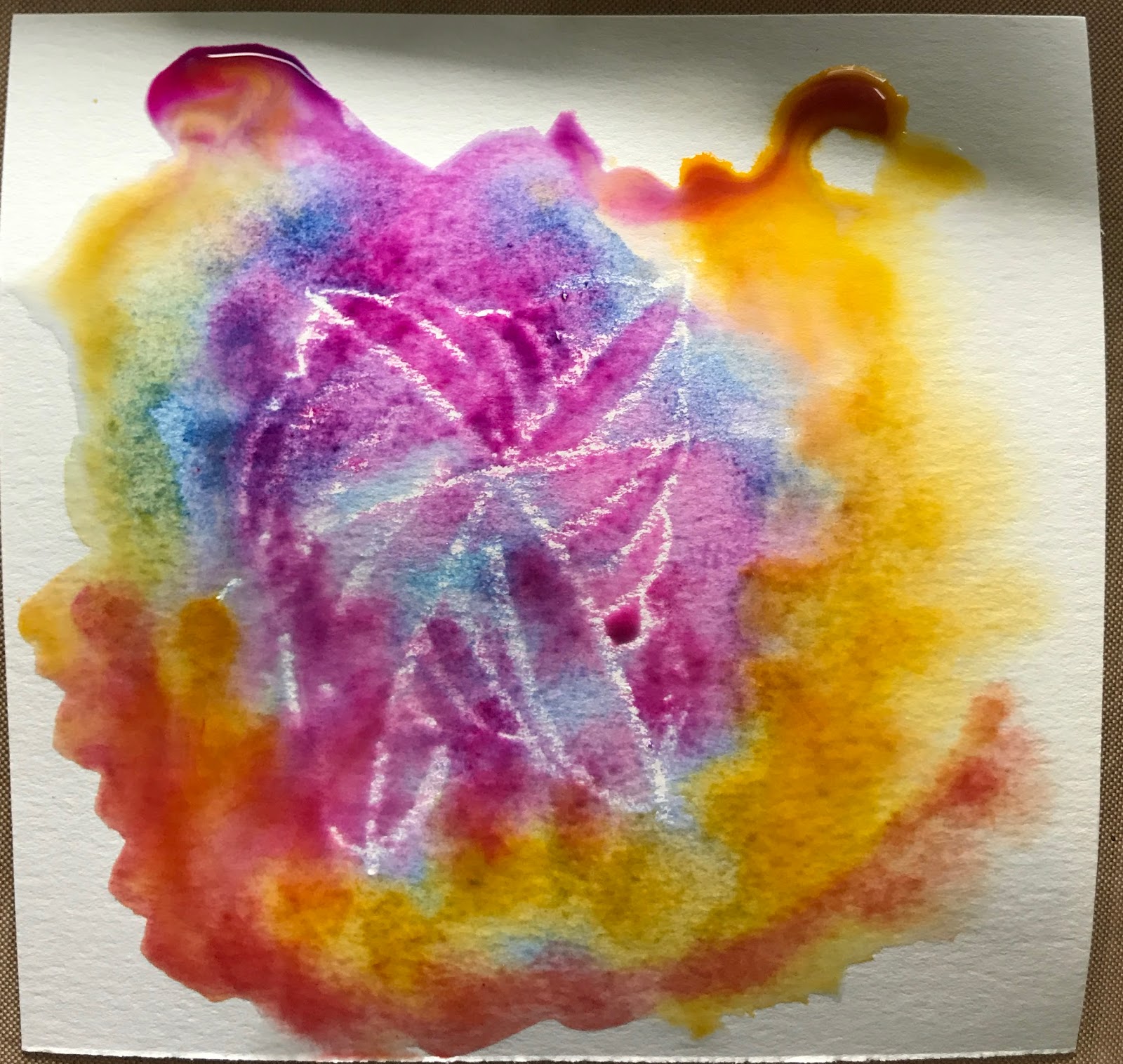 Alice Hendon: Crayon Resist, Art on a Shoe String