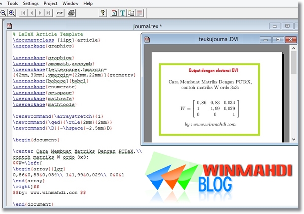 Cara Mudah Membuat Matriks Dengan LaTex [PCTeX] - DIKDIN - UTBK SNBT - SNBP - CPNS - PPPK 2023