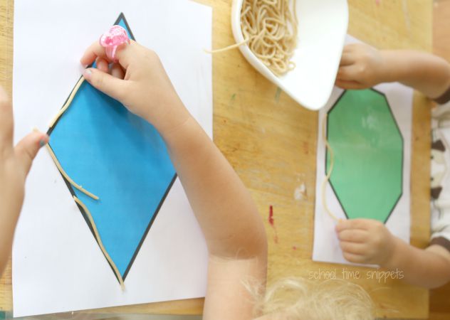 Free Printable Shape Mats | School Time Snippets