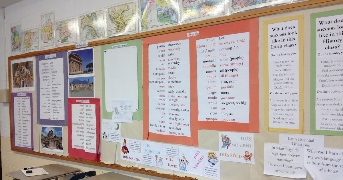 Latin Tool Box: Stuff for your walls to help you teach and your kids learn