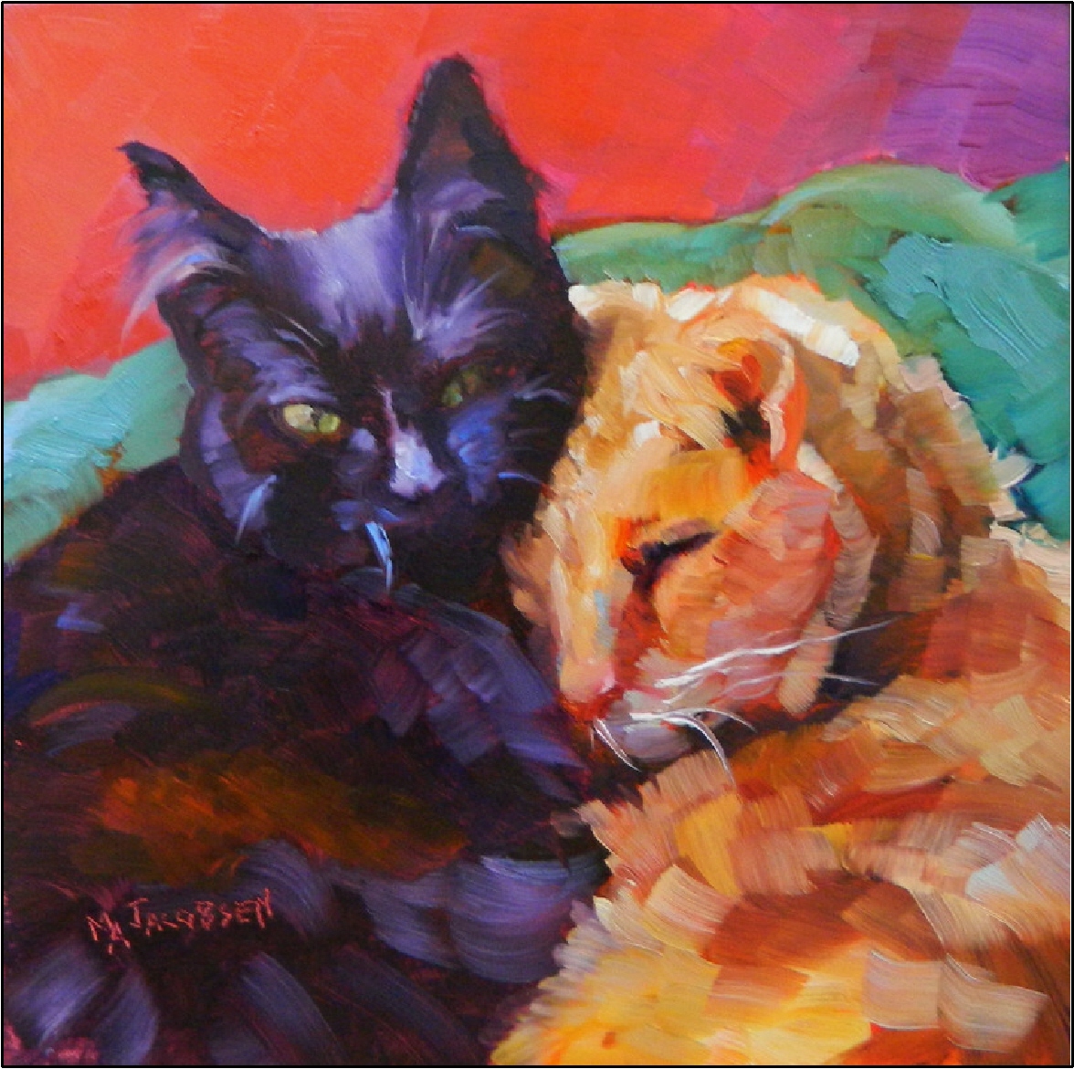 Impressionist Cat Paintings