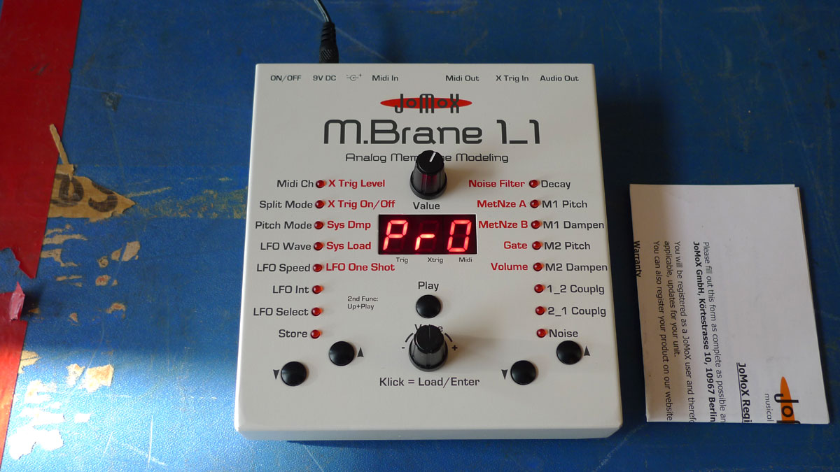 MATRIXSYNTH: JoMoX M.Brane11 Analog Membrane Modeling Percussion ...