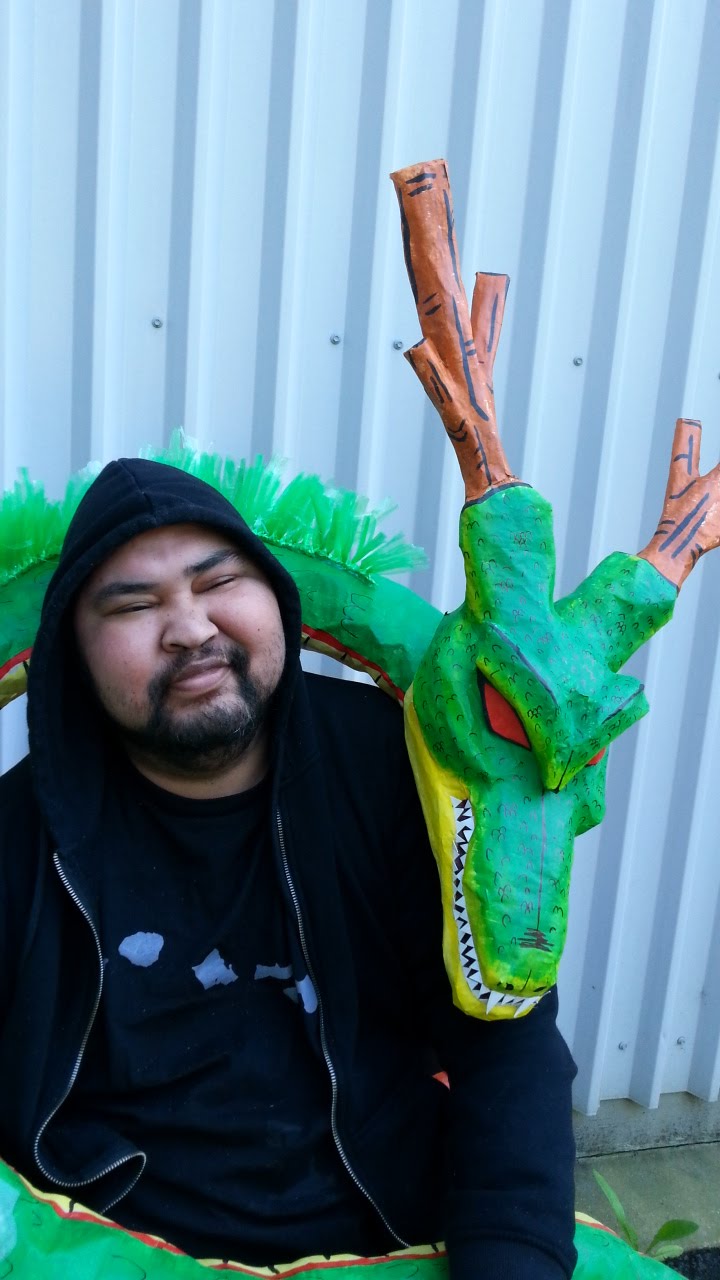 2 Broke Islanders: Wheelchair costumes: Shenron Cosplay