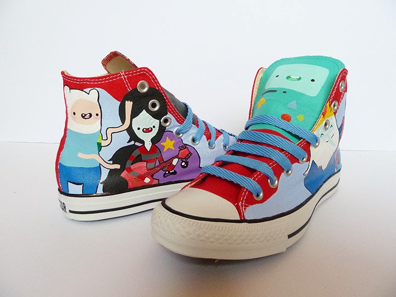 Pony Chops: Marceline & Finn Rockin out - finished Converse