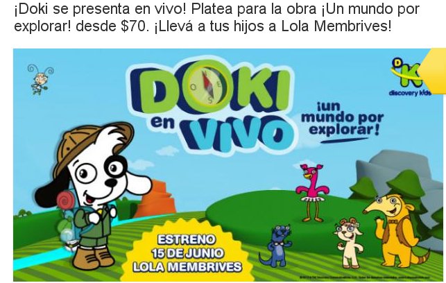 Promo Bebes y Mamas: Promo vacaciones invierno: Doki en Lola Membrives