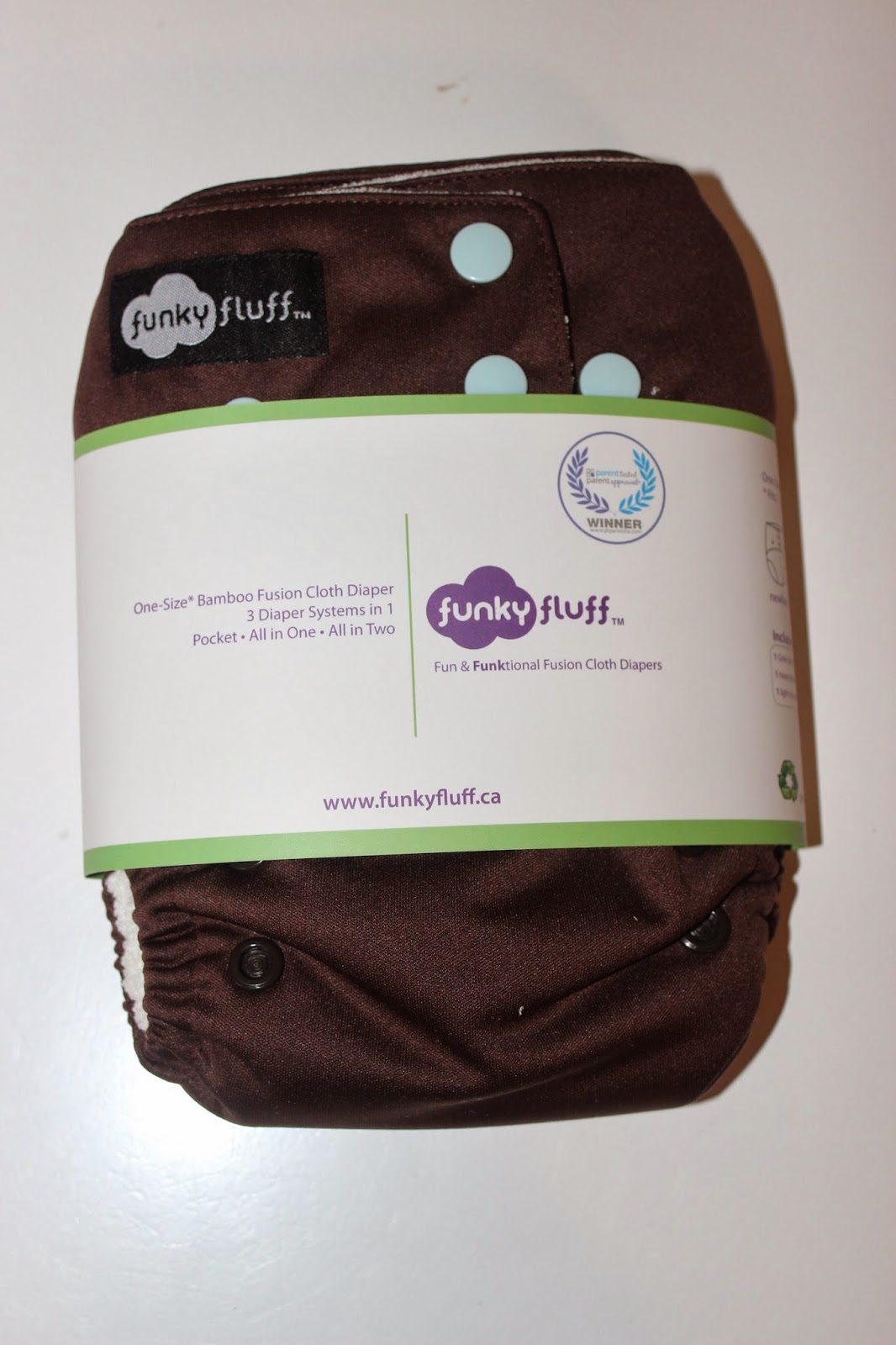 Trying To Go Green: Funky Fluff Bamboo 3 in 1 Diaper Review & Giveaway ...