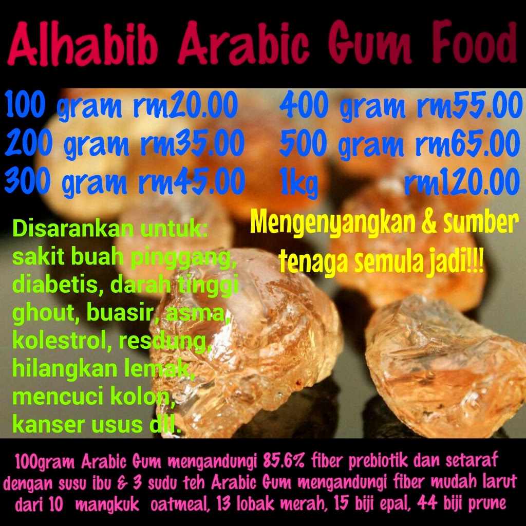 ALHABIB ONLINE: MENJUAL ARABIC GUM GRED A TERMURAH DI PASARAN