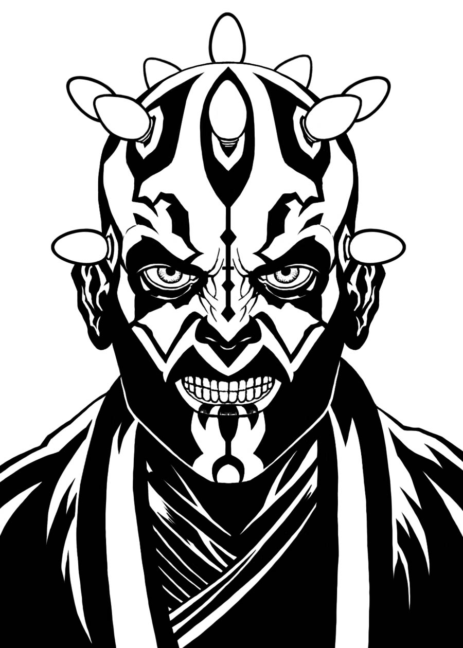 Darth Maul Face Pattern