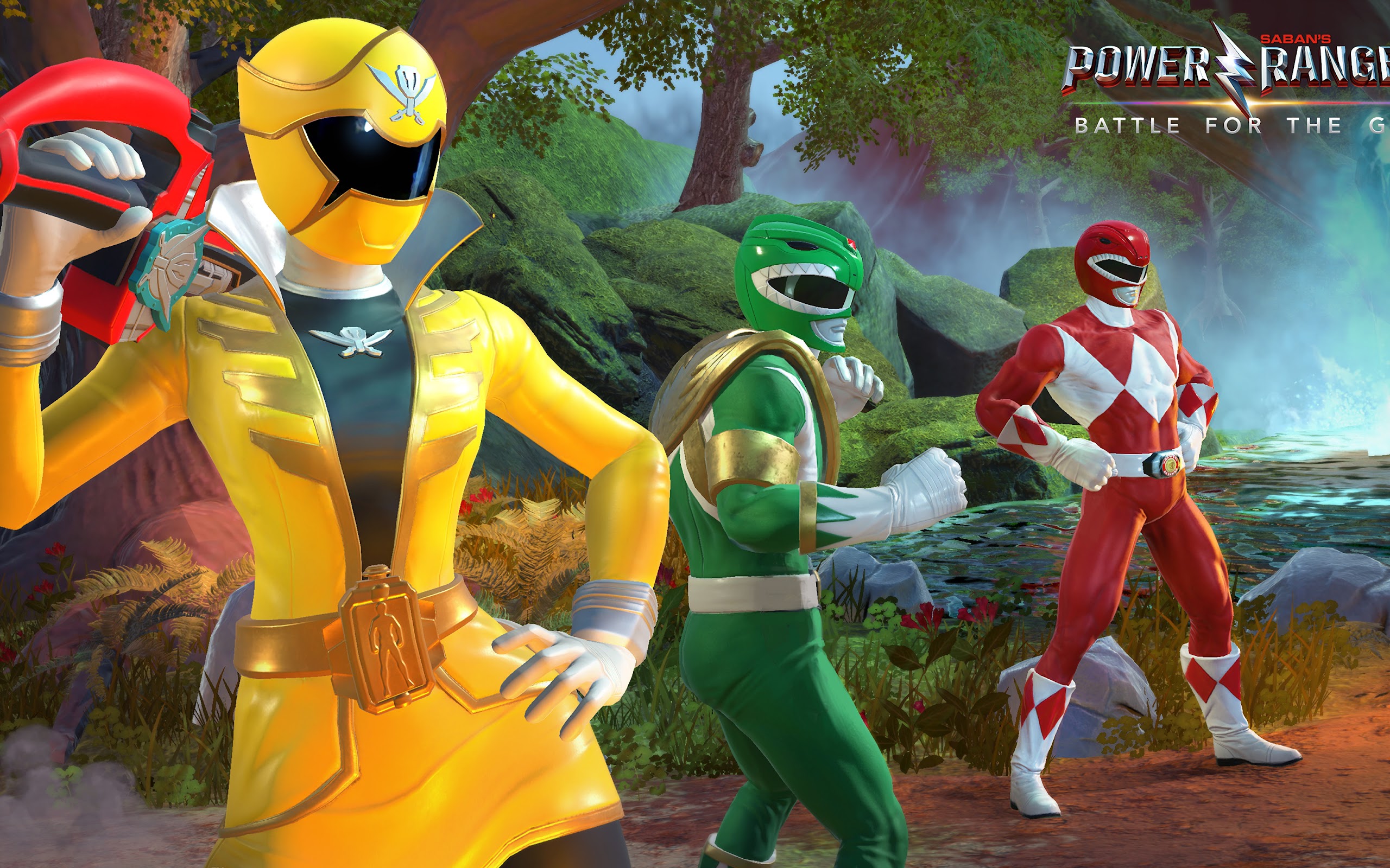 Yellow, Green, Red Ranger, Power Rangers: Battle for the Grid, 4K, #105 ...