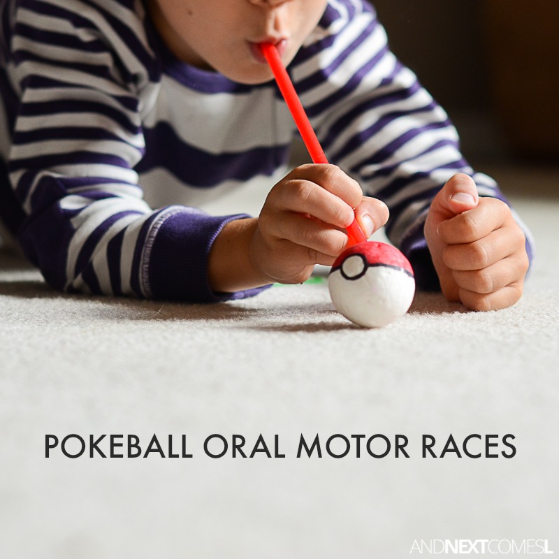 Pokeball Oral Motor Races | And Next Comes L - Hyperlexia Resources