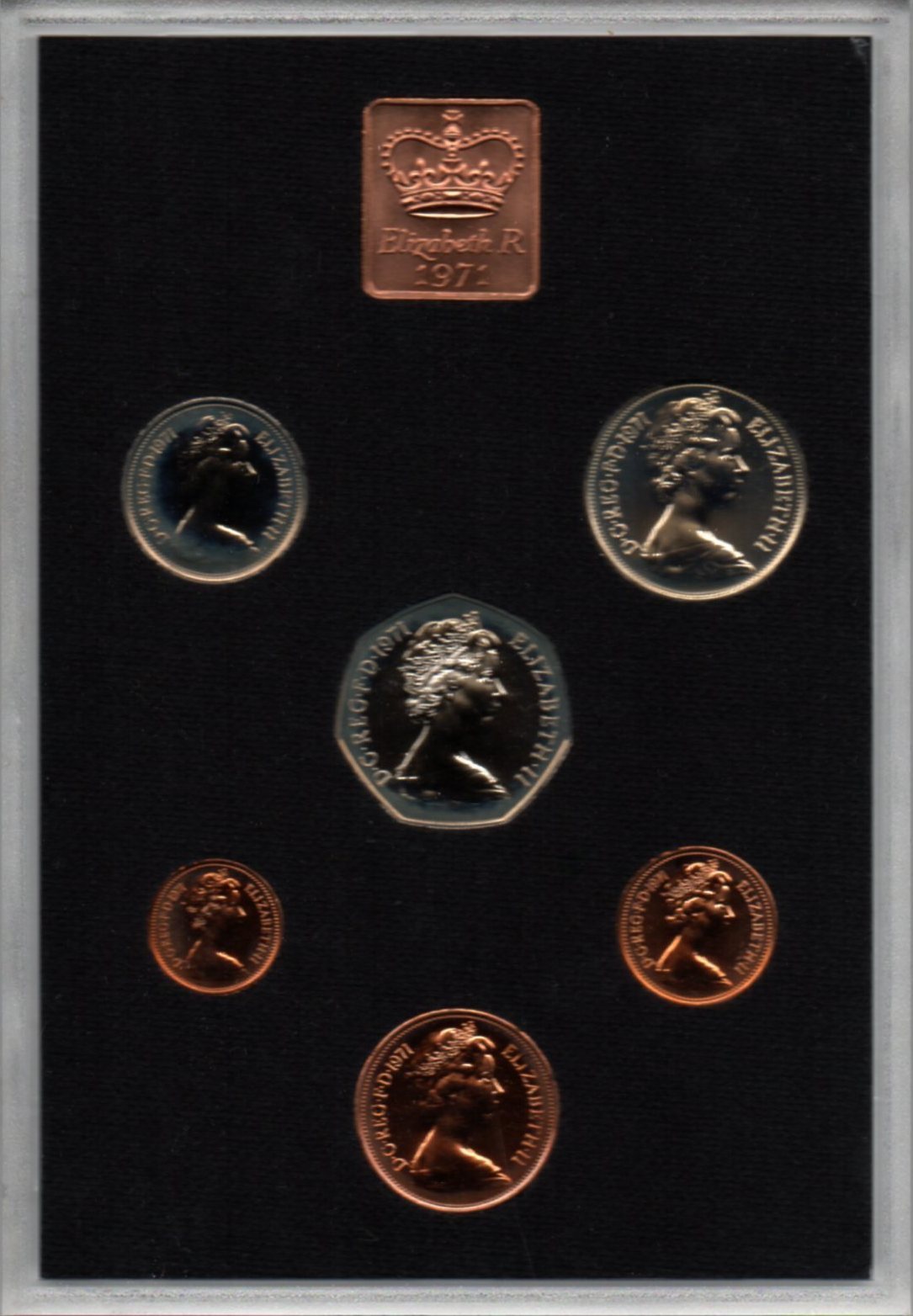 CRIVENS! COMICS & STUFF!: 1971 ROYAL MINT DECIMAL PROOF SET...