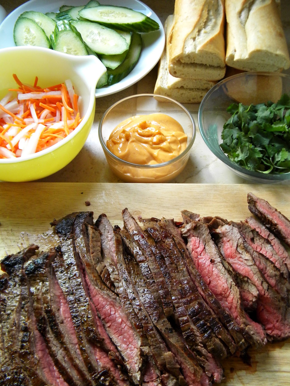 a lovin' forkful: Vietnamese Banh Mi Steak Sandwich