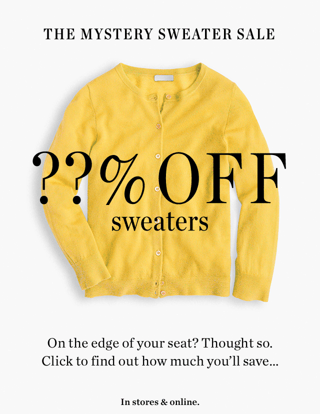 J.Crew Aficionada: The Mystery Sweater Sale at J.Crew J.Crew Aficionada: The Mystery Sweater Sale at J.Crew