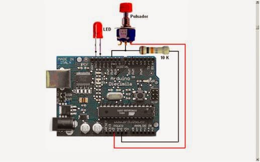 Prácticas de arduino : 4. Lectura de un pulsador