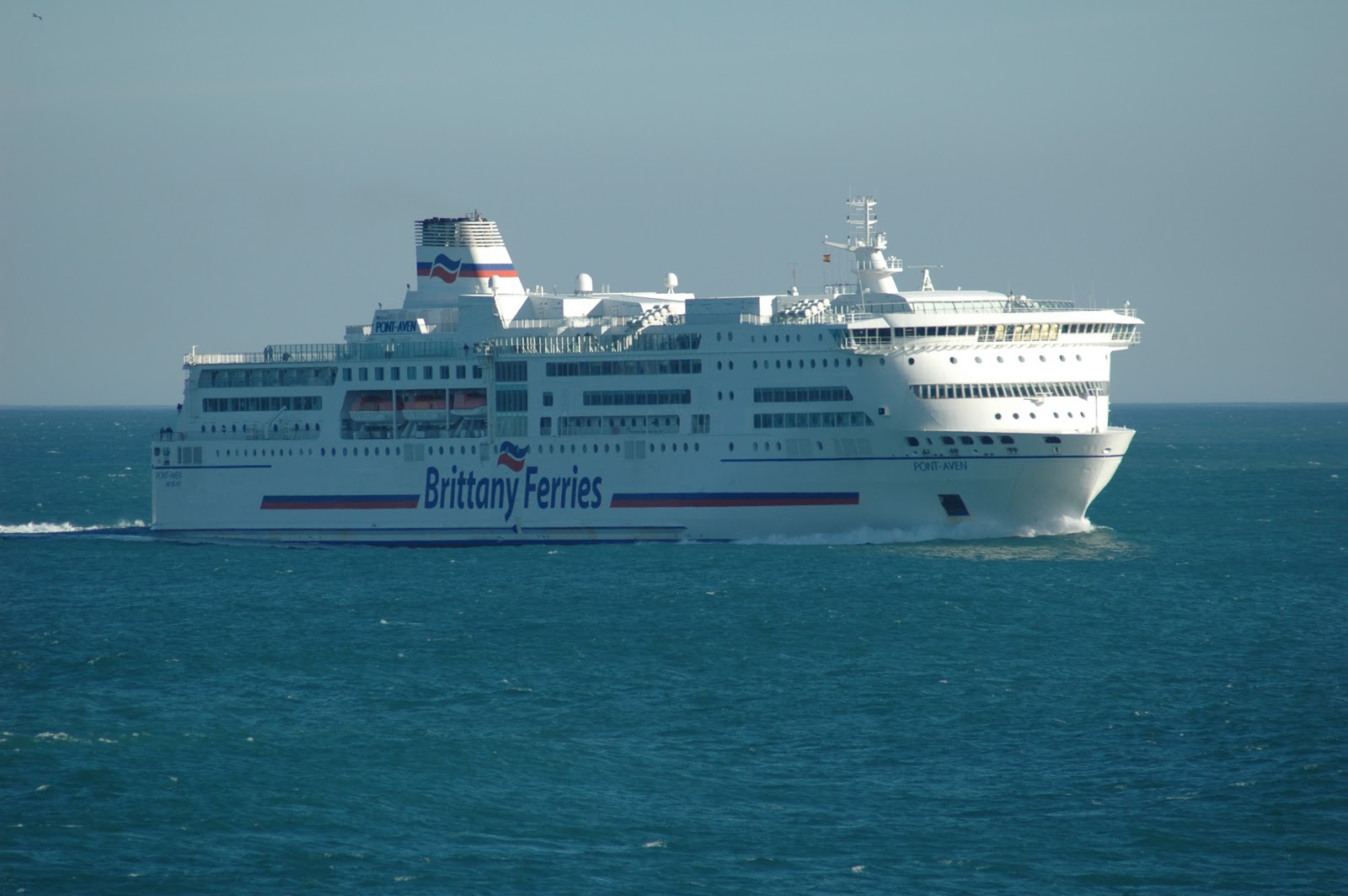 BRITTANY FERRIES: "PONT-AVEN" at sea approaching Santander