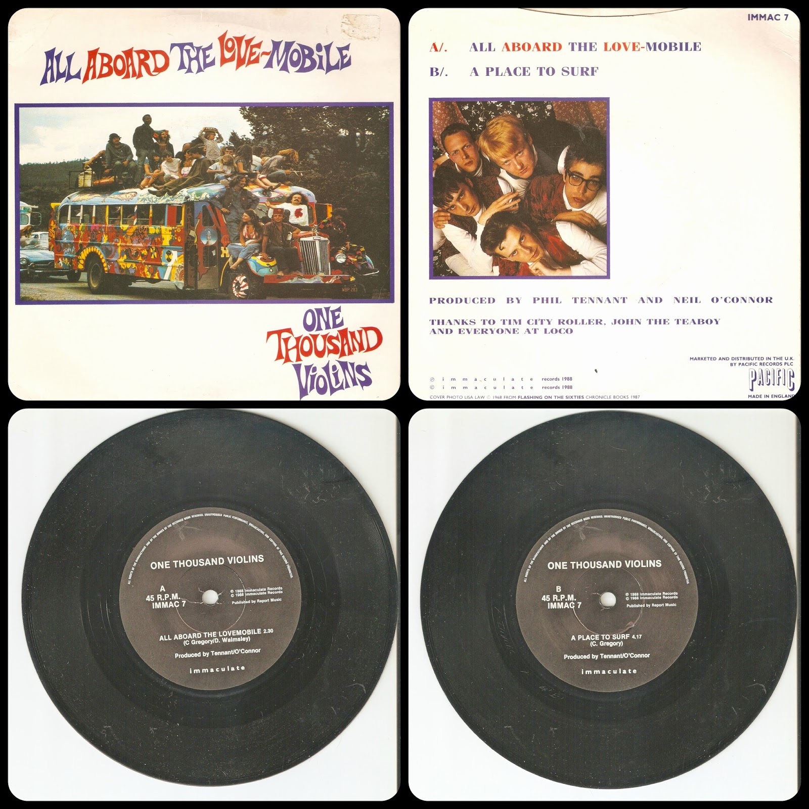 7iete pulgadas: One Thousand Violins 'All Aboard the Love-mobile'