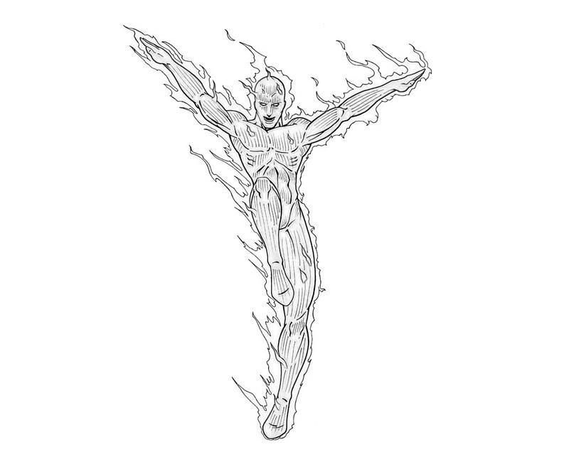 Fantastic 4 Human Torch Fly | Mario