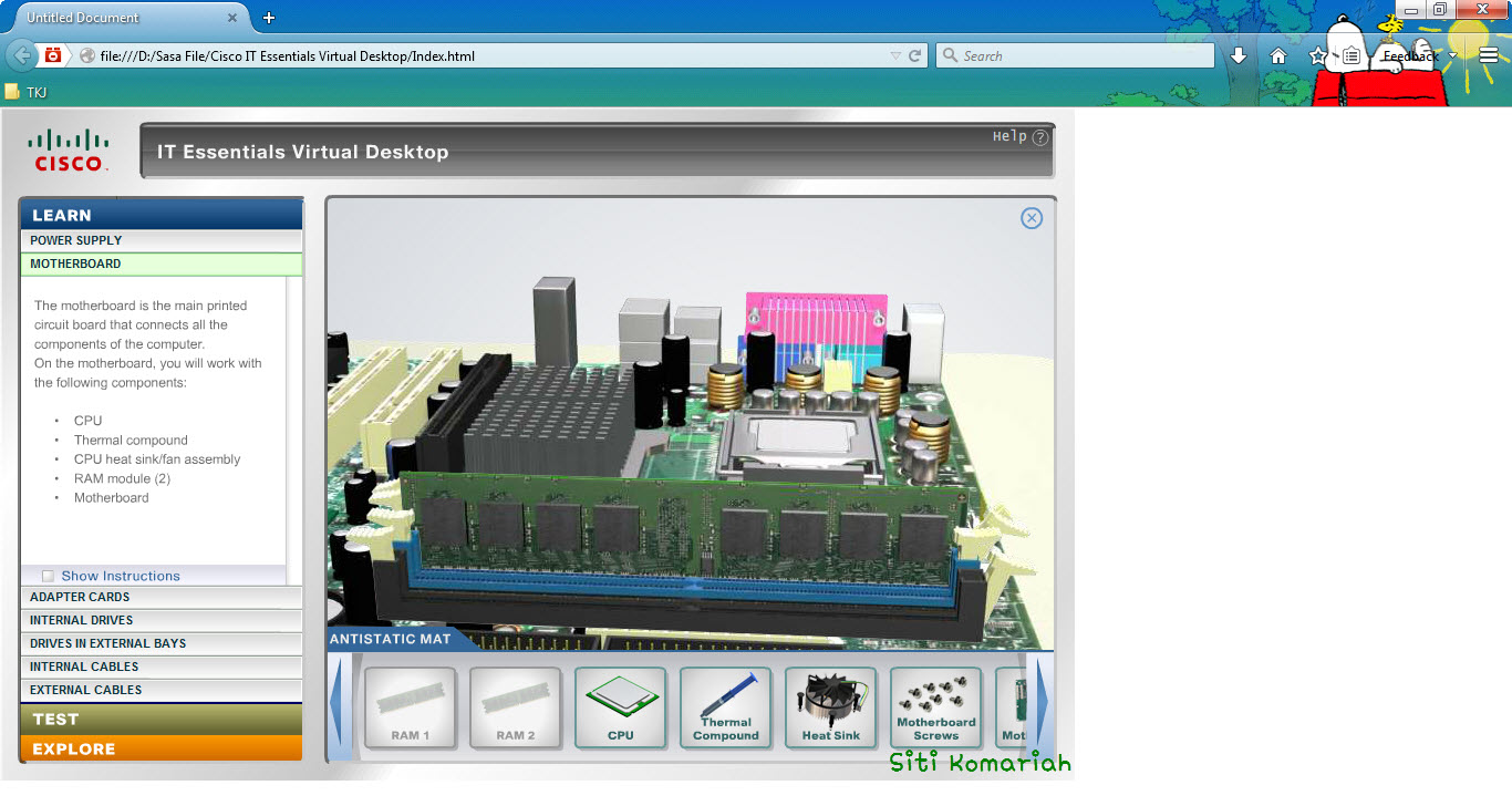 Cara Merakit Komputer menggunakan Cisco IT Essentials Virtual Desktop