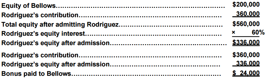 Accounting Q and A: PE 12-4A Partner bonus