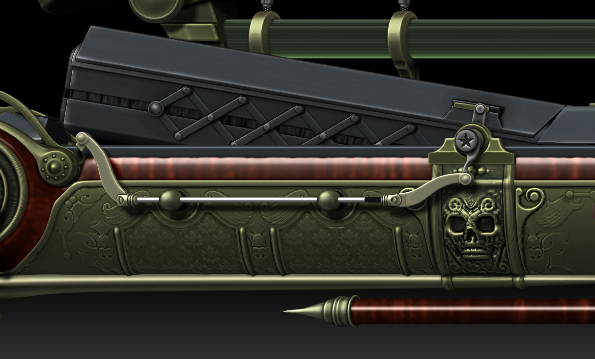 Mowrer Art Steampunk Frankenstein and more: Steampunk Aether Rifle in 3D!
