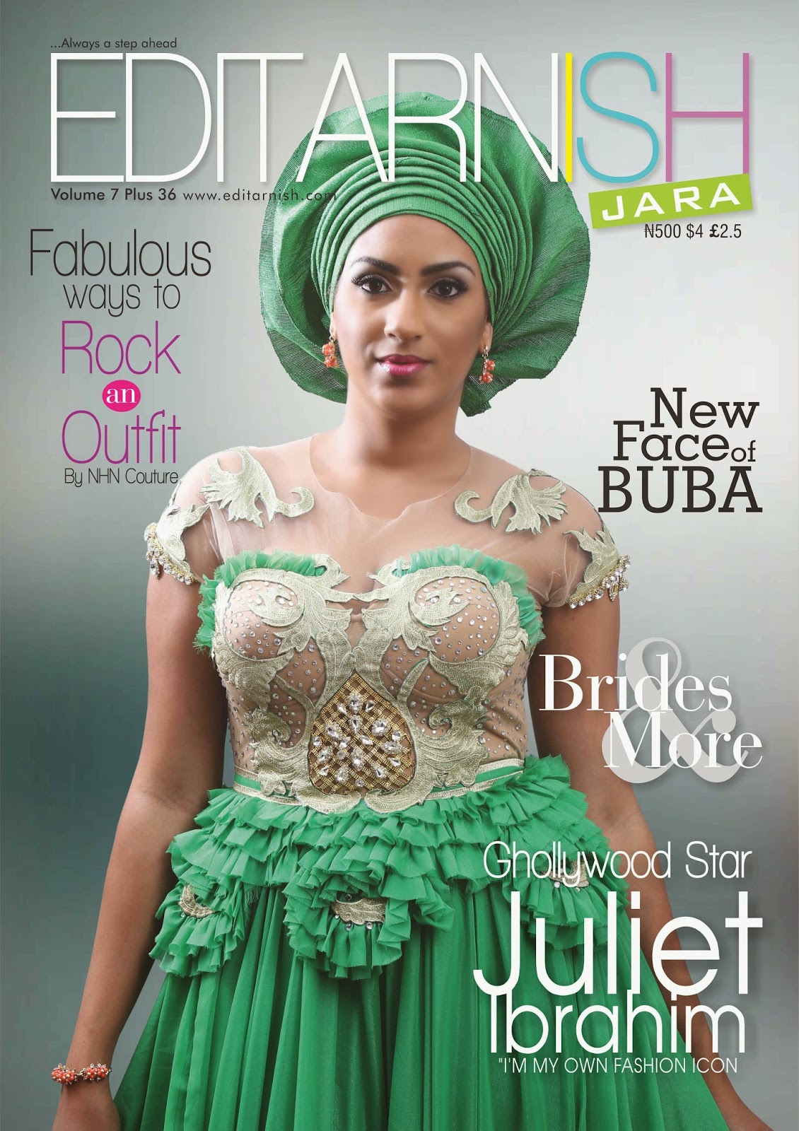 Nollywood by Mindspace: JULIET IBRAHIM COVERS EDITARNISH MAGAZINE