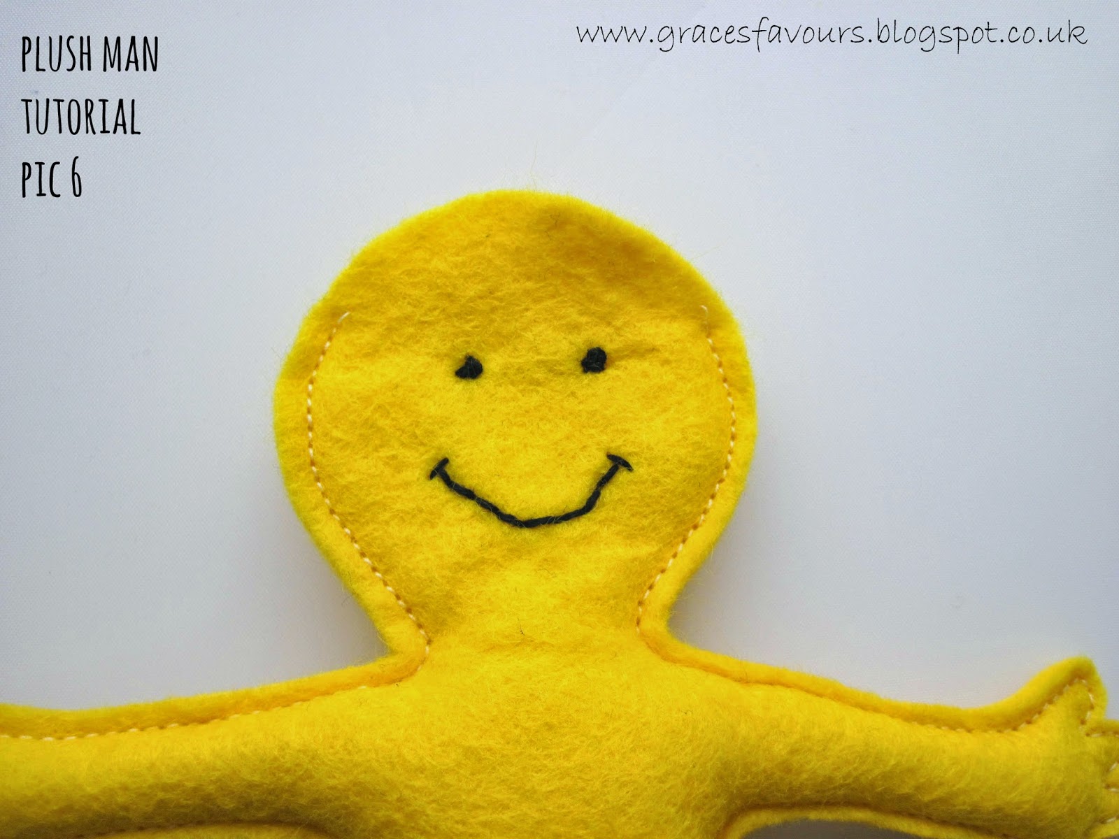 Grace's Favours - Craft Adventures: How To - Simple Felt Plush Man Toy ...