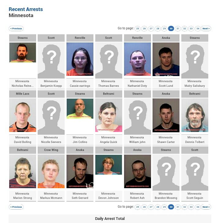 Minnesota, MN Arrest Mugshot Profiles: Minnesota Mystery Crime Blog