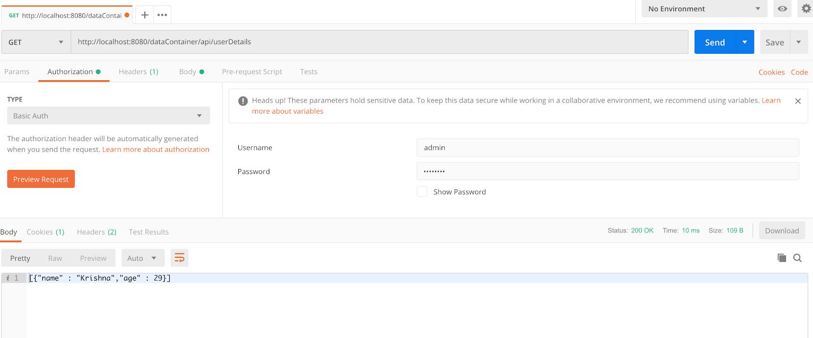 Programming for beginners: Basic Authentication using servlets example