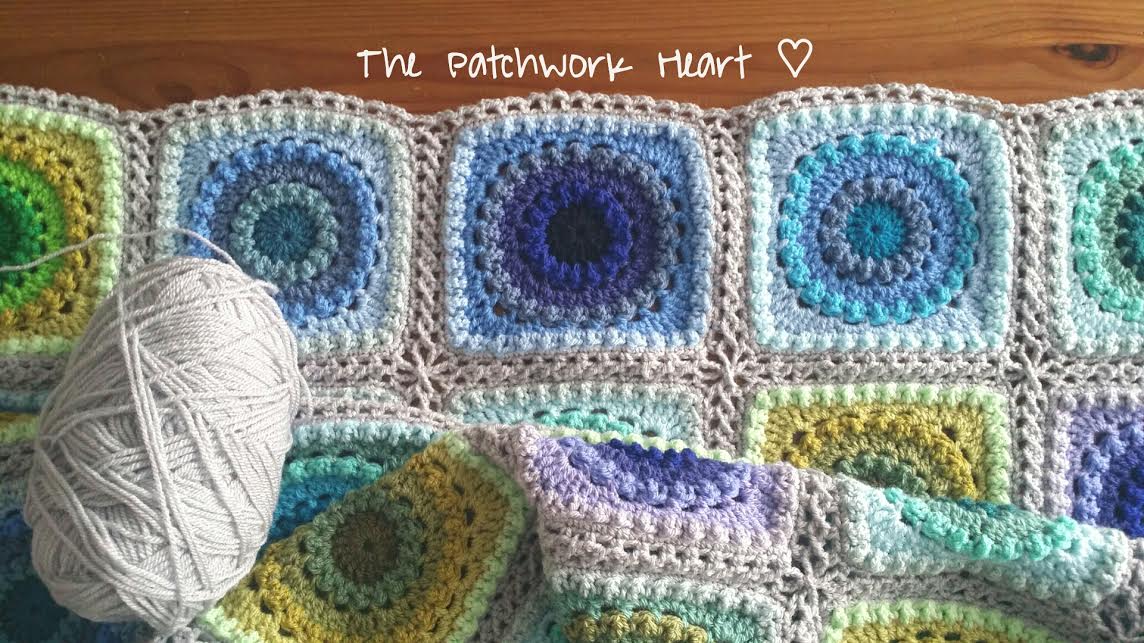 The Patchwork Heart: Continuous Flat Braid Join ~ a tutorial in UK terms